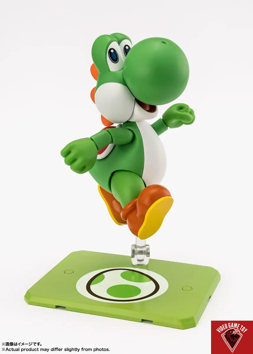 BANDAI SPIRITS – S.H.Figuarts Yoshi SUPER MARIO (Licensed) – Video Game Toy